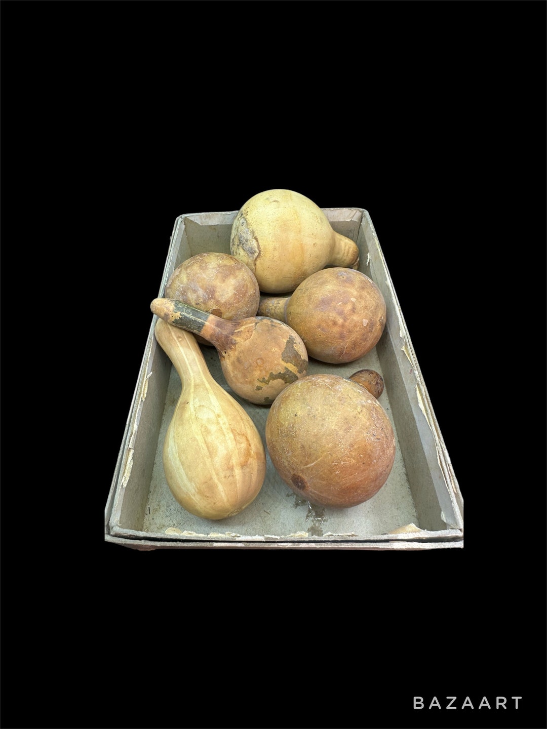 Vintage Small Gourds in Vintage Box Crafting Decor - Etsy