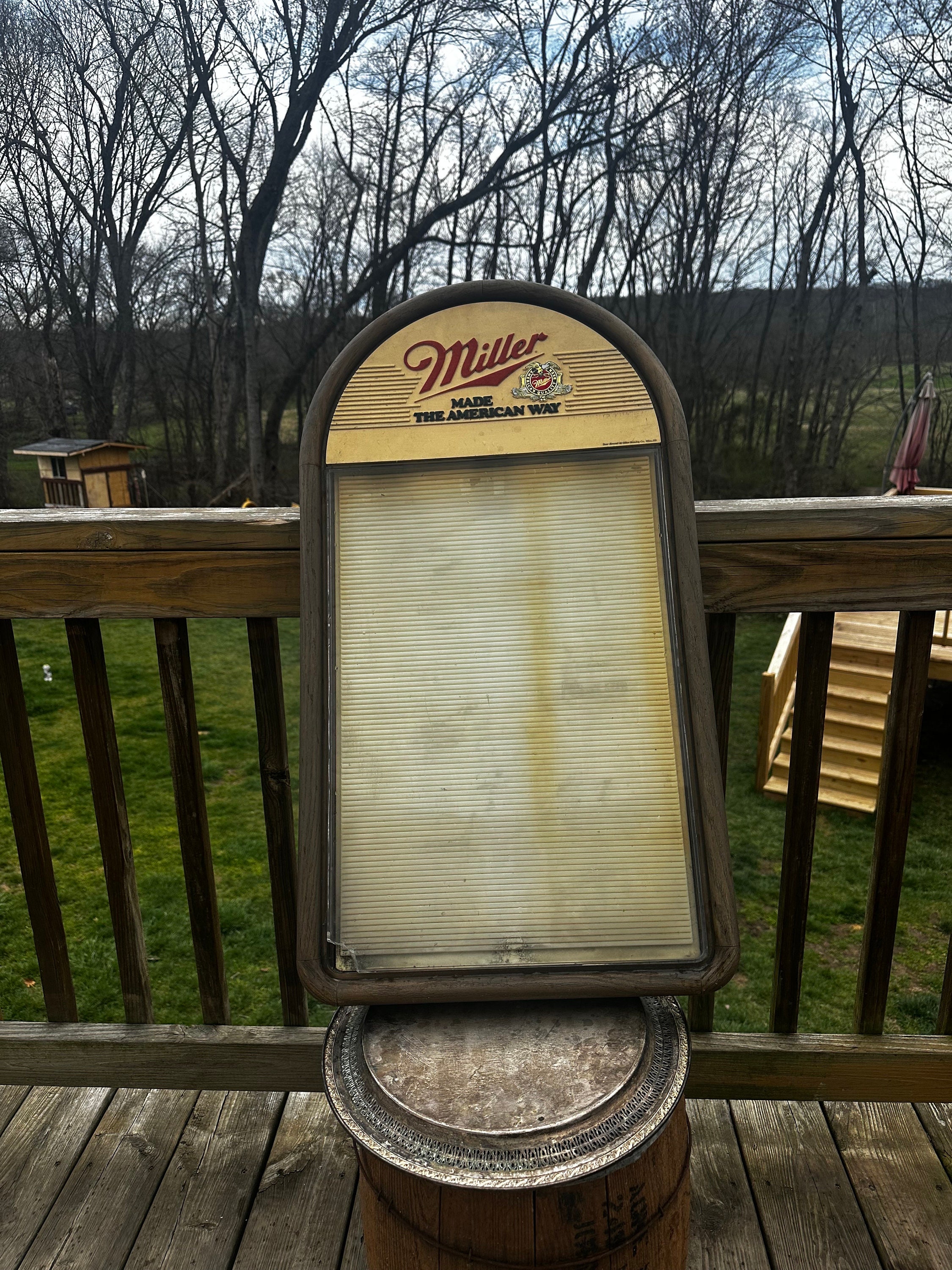 Vintage Large Miller Beer Menu Sign Retro Letter Board 33 X 18 X 2.25 ...