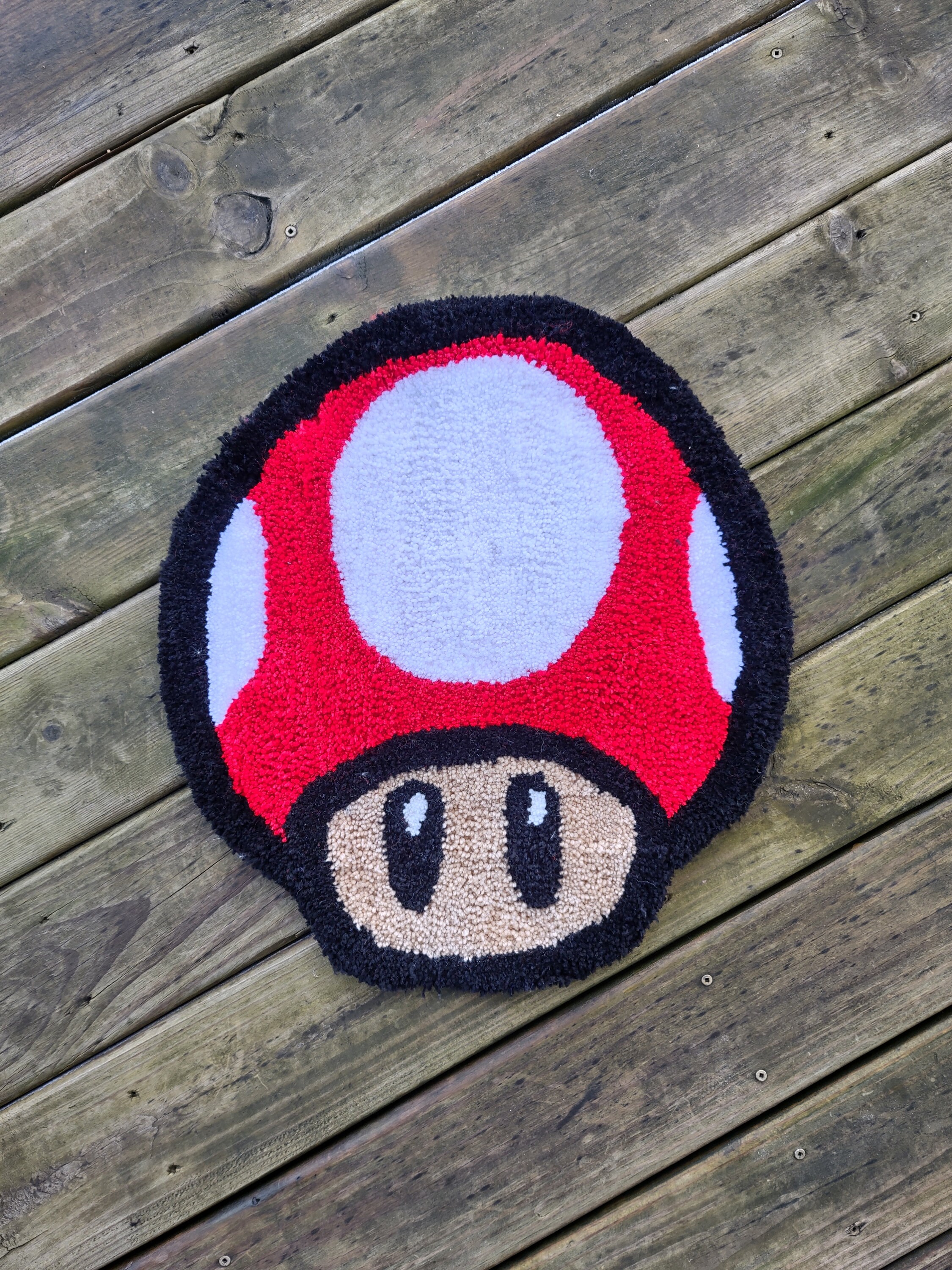Super Mario Brothers Power up Rug Mushroom Rug Toad Rug - Etsy
