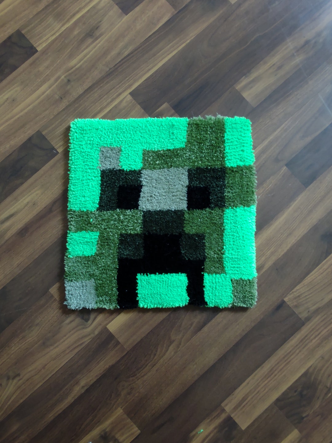 Minecraft Creeper Rug - Etsy