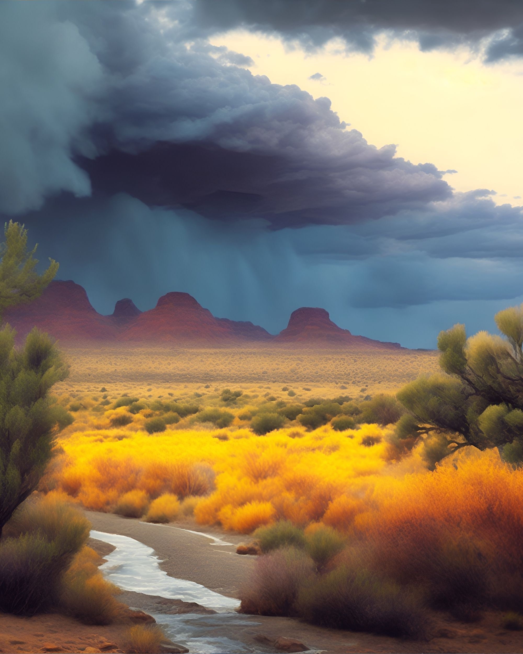 5 Piece Digital Wall Art, Nature Scenery, Digital Downloadable, Home ...