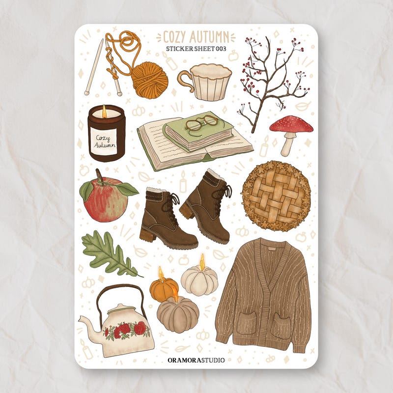 Autumn Stickers - Etsy