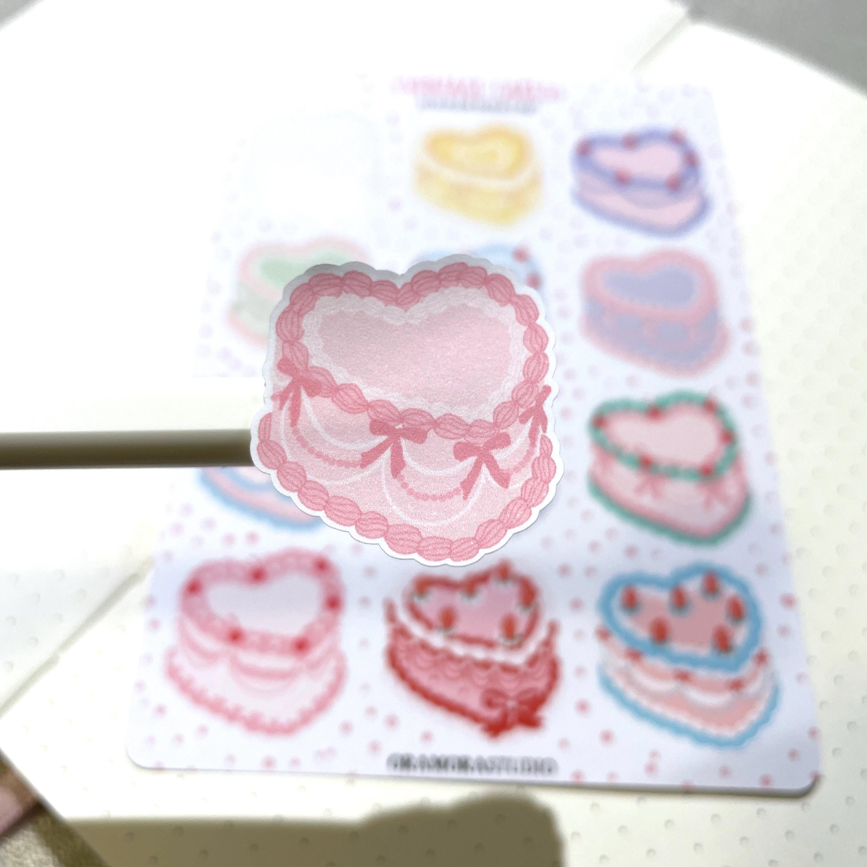 Sticker Sheet - Vintage Cakes | Journal & Planner Stickers | Heart ...