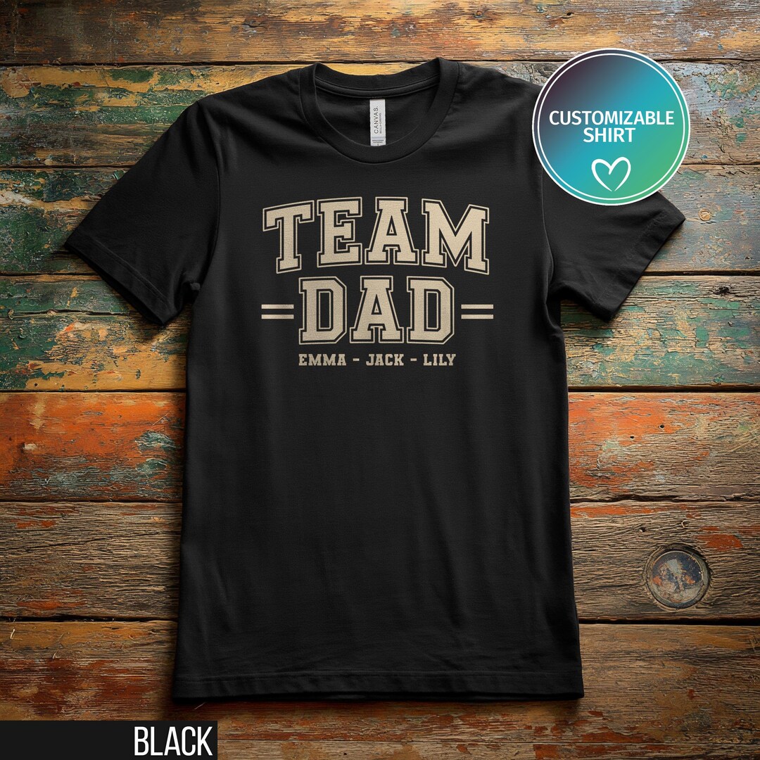 Personalized Dad Shirt With Kids Names, Custom Dad Shirt, Dad T-shirt ...