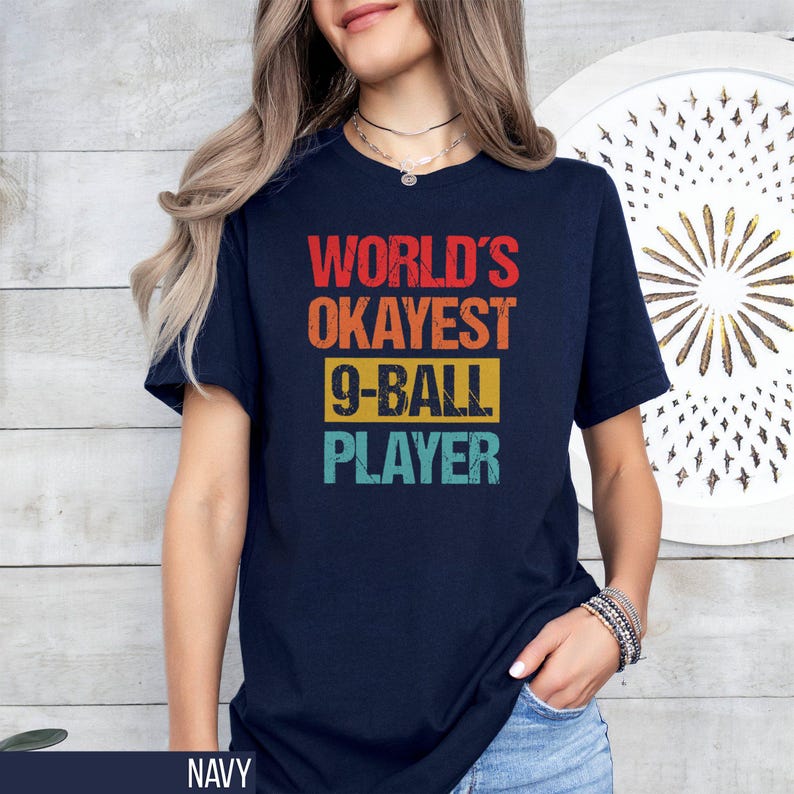 Fun 9-ball Player Billiards Shirt, Pool Player Gift, Snooker Lovers ...