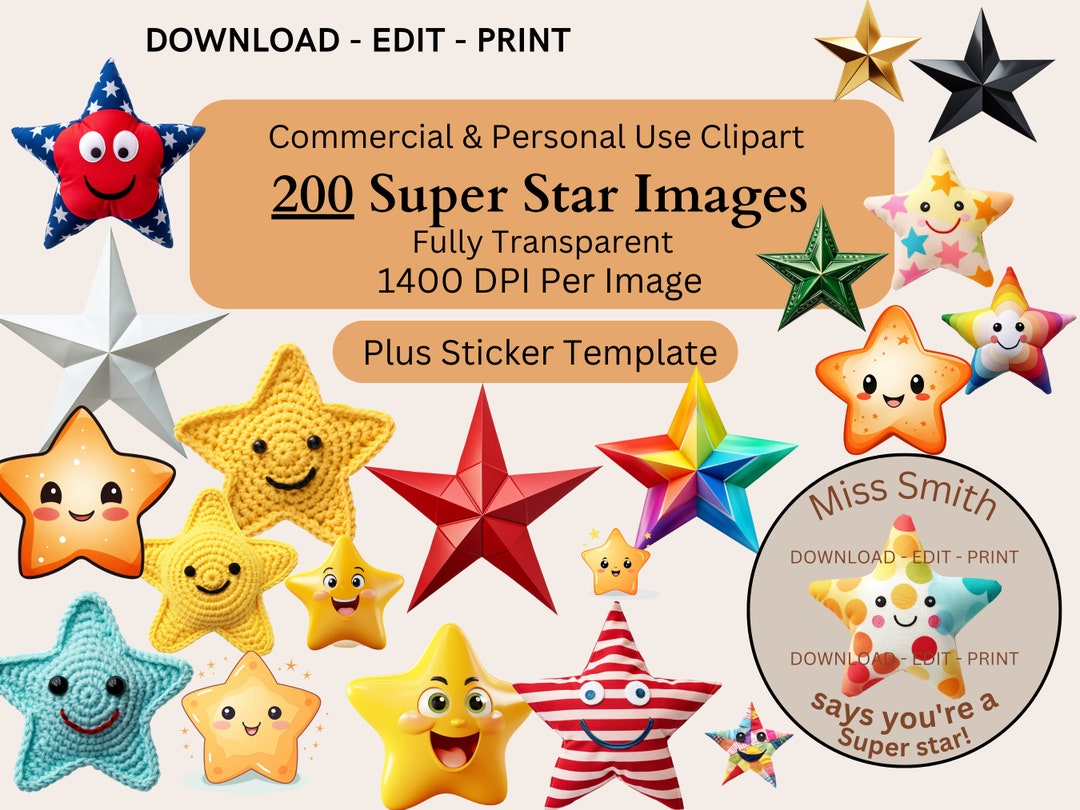 Super Star Class Clipart Commercial Use Transparent PNG Graduation Back ...