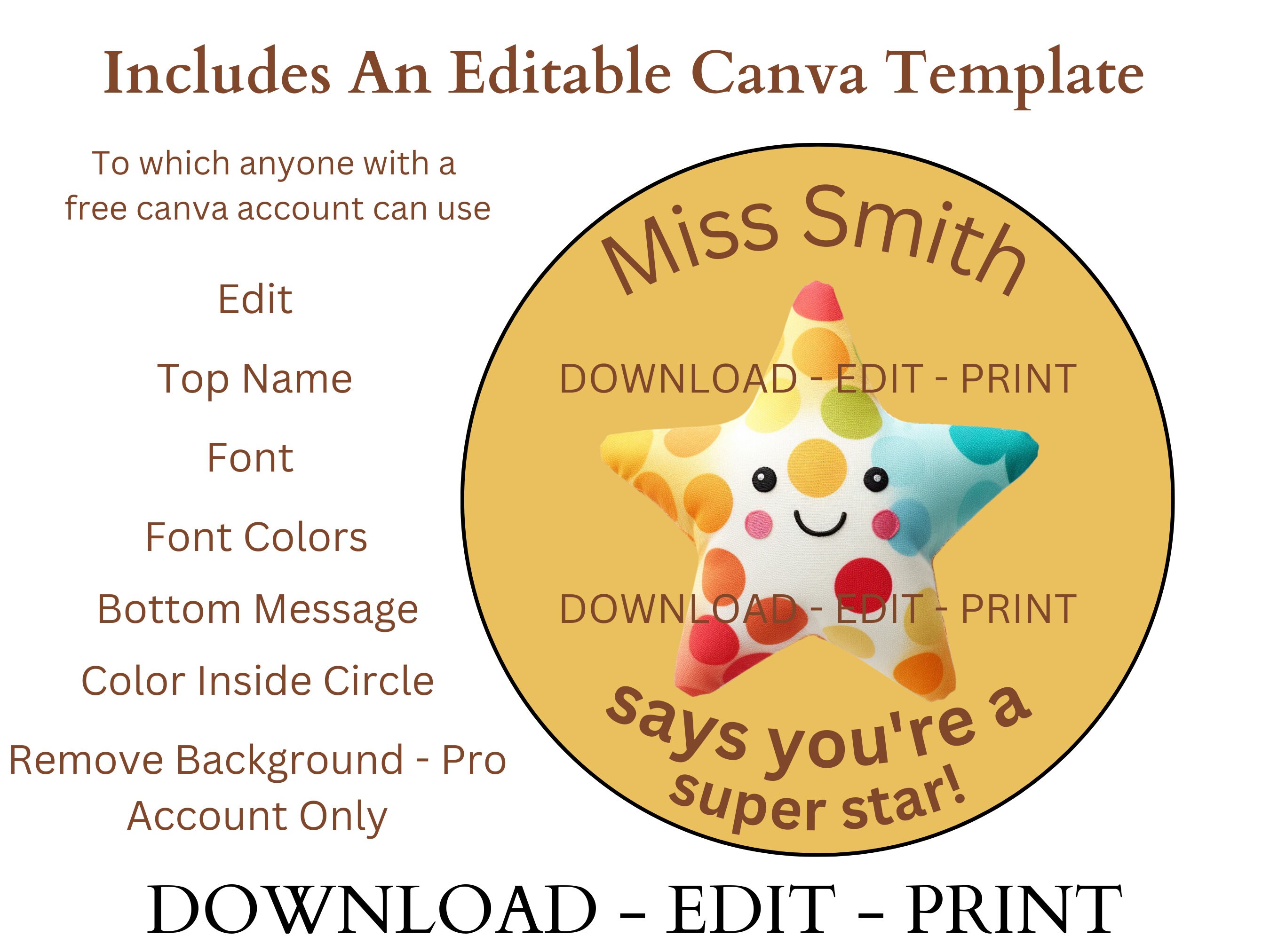 Super Star Class Clipart Commercial Use Transparent PNG - Etsy