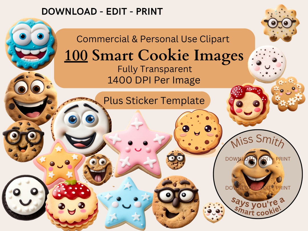 Smart Cookie Class Clipart Commercial Use Transparent PNG Graduation ...