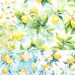 Watercolour Lemons Digital Paper, Summer Citrus Greenery Seamless ...