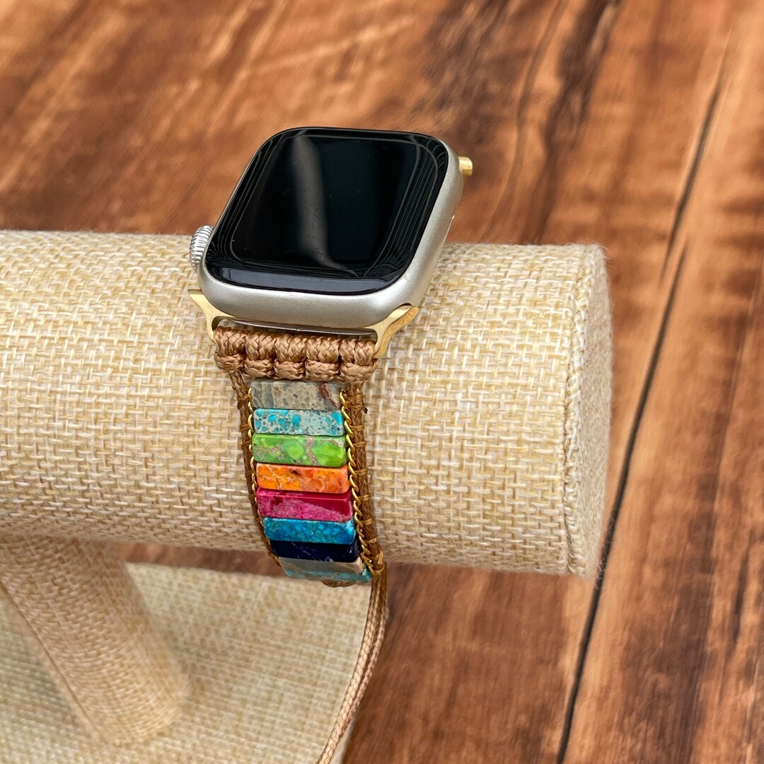 Natural Stone Band for Apple Watch Bands 38mm 42mm Women, Healing ...