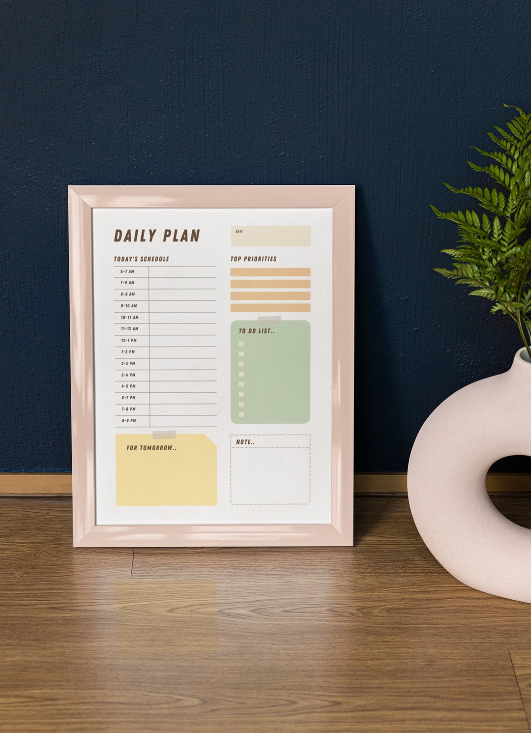 A Daily Planner With All the Details You Need. Includes Hourly Schedule ...