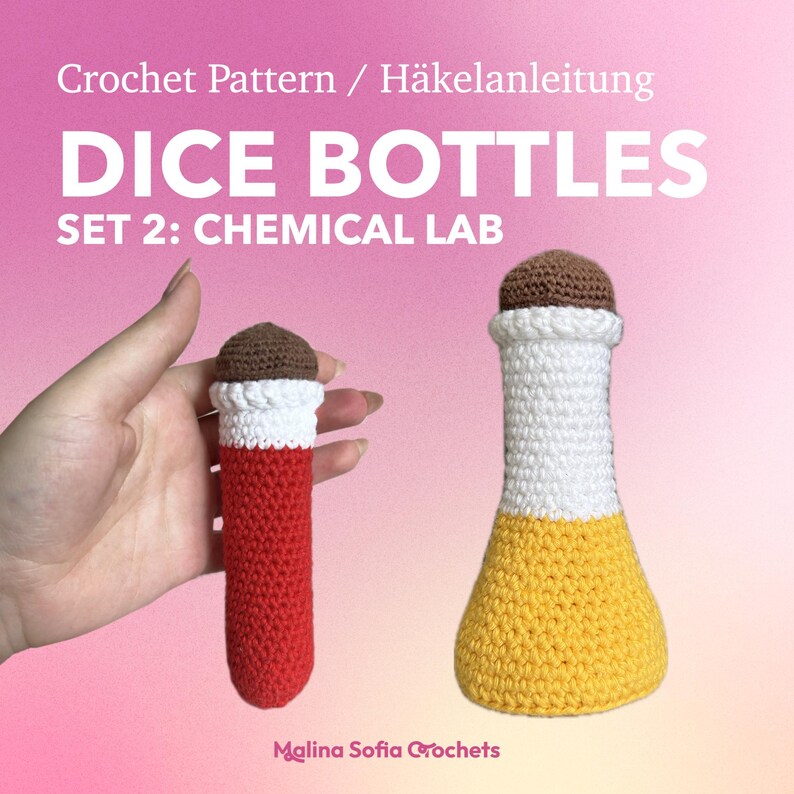 Potion Bottle Dice Bag Crochet Pattern Set 2 (digital Download) - Etsy