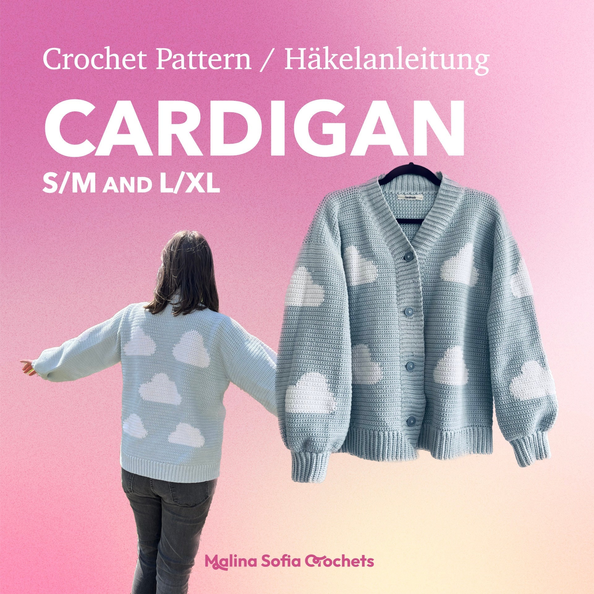 Cloud Cardigan Crochet Pattern digital Download - Etsy