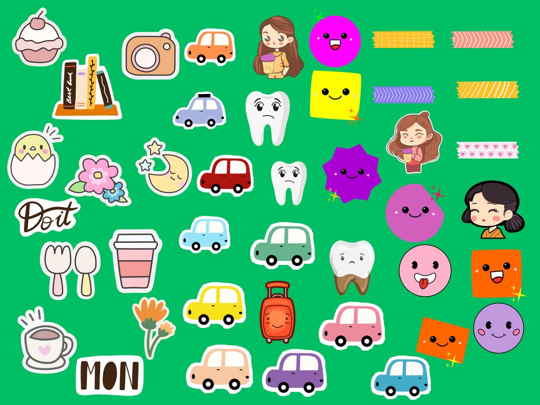 1000 Sticker Mega Bundle, Digital Sticker Pack, Sticker Bundle ...