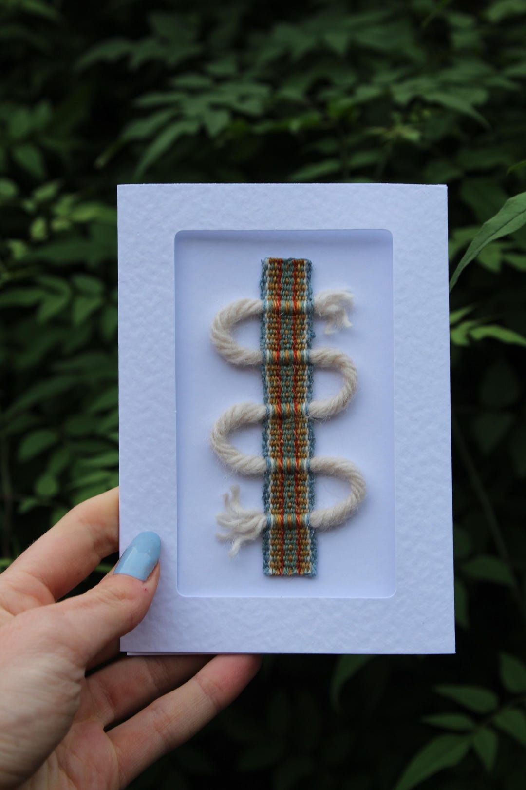 Handwoven Card - Etsy