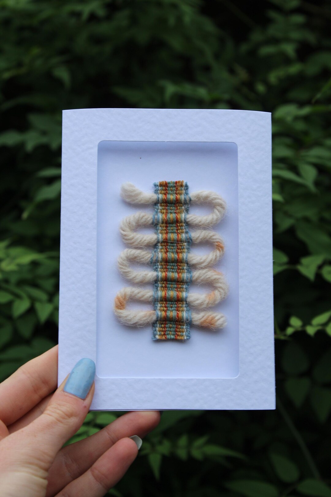 Handwoven Card - Etsy