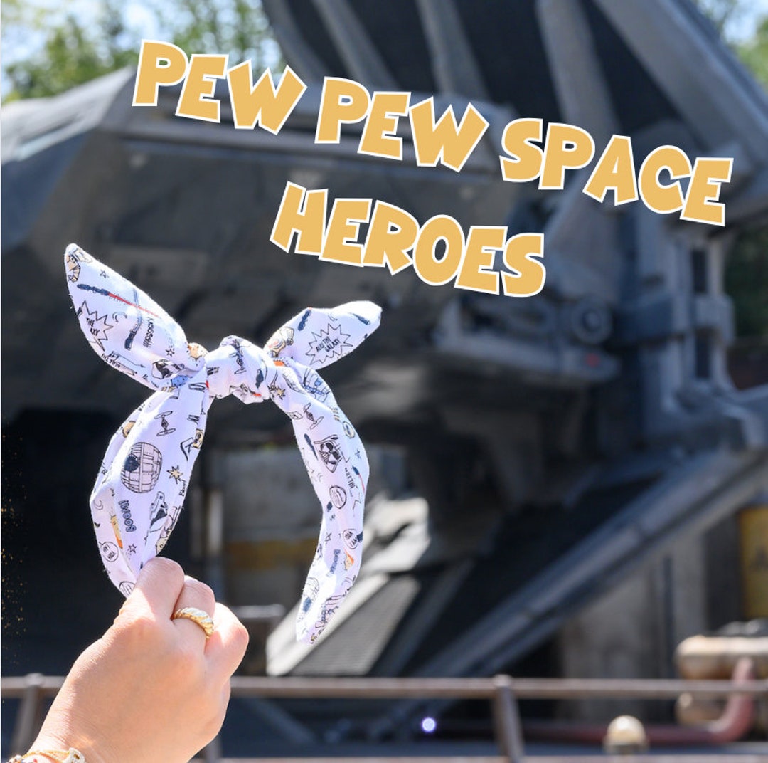 Pew Pew Space Heroes Tie Knot Headband- Fabric Headband for Children ...