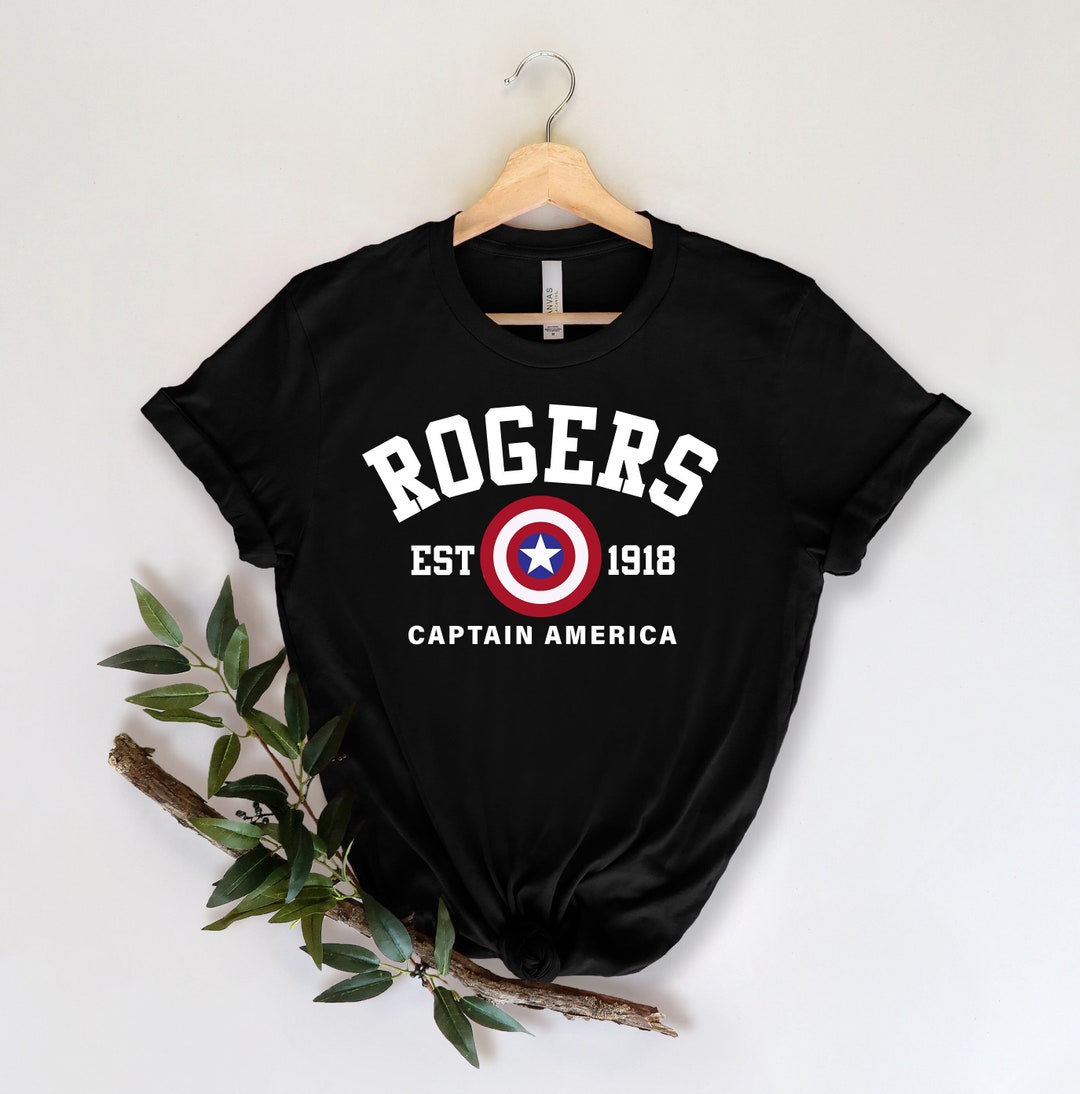 Avengers Tshirt, Rogers Est 1918 Shirt, Rogers Shirt, Captain Shirt ...