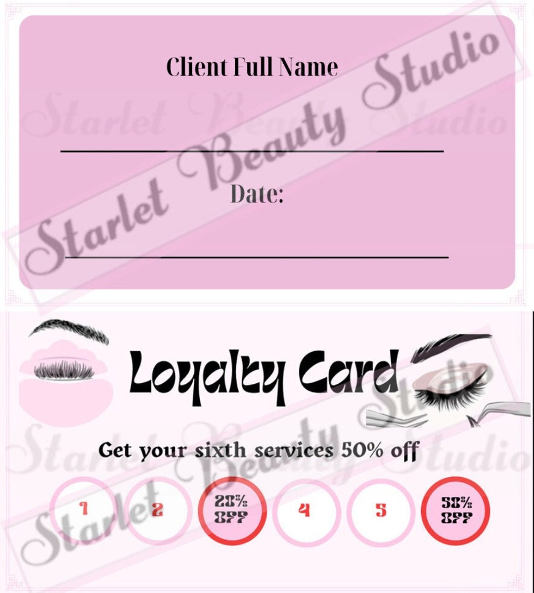 Client Loyal Cards - Etsy