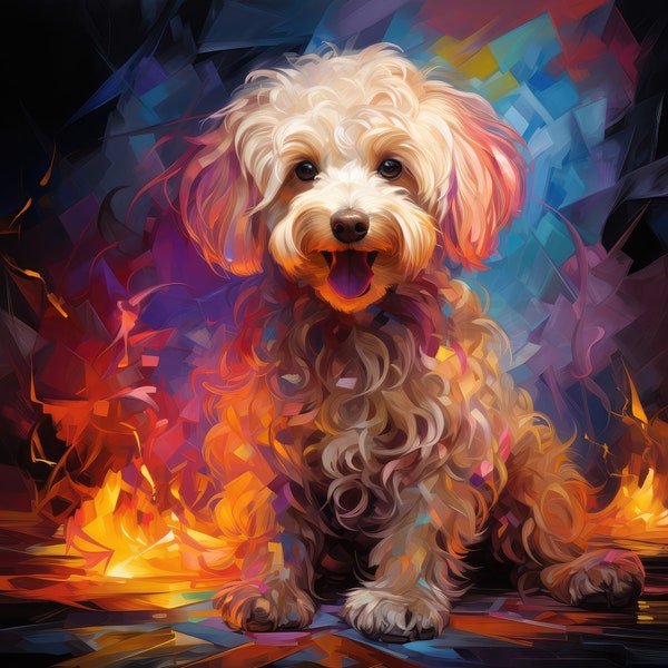 Miniature Poodle Art - Etsy