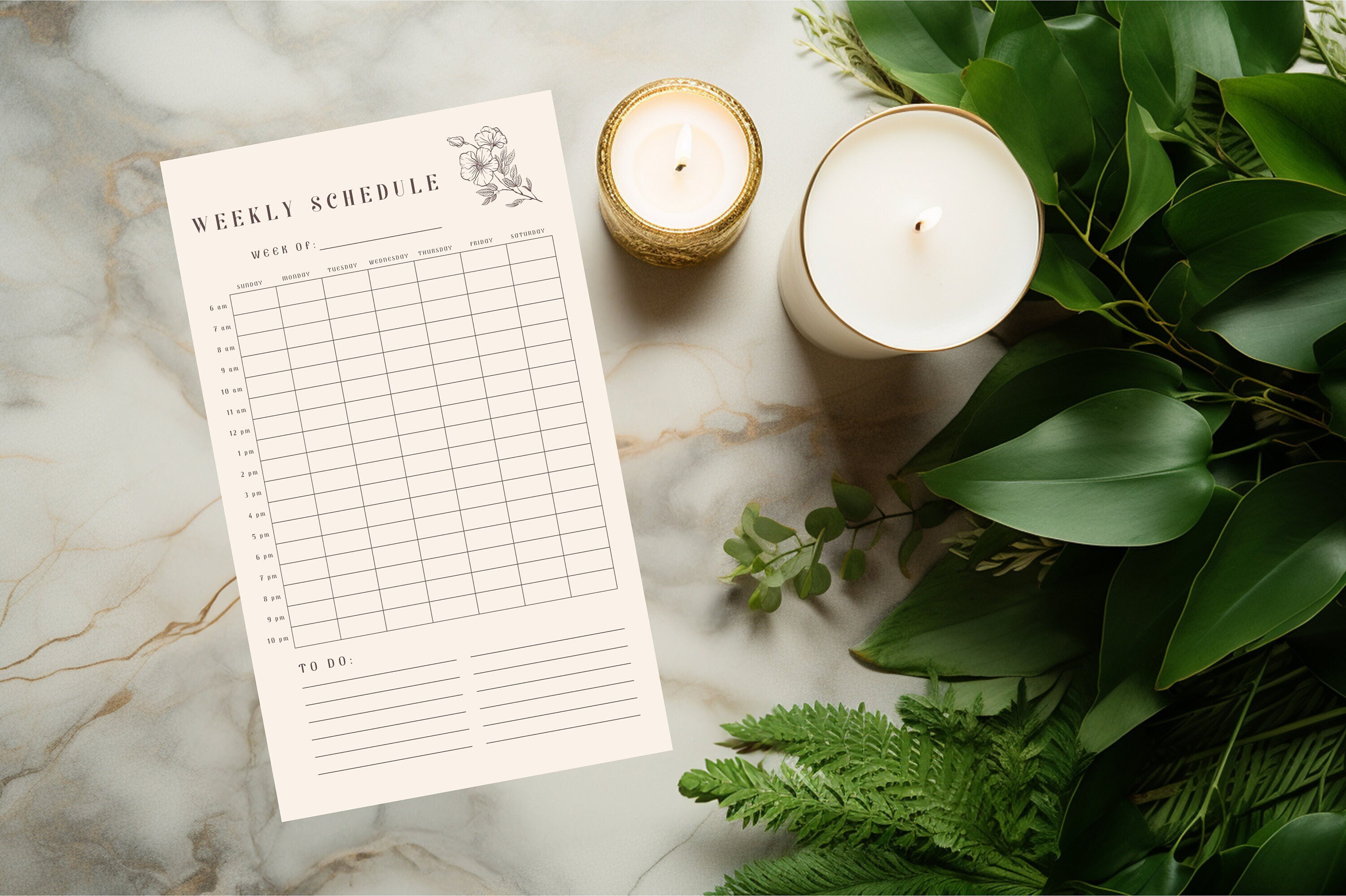 Weekly Schedule Notepad, Cute Notepad, Aesthetic Notepad, Notepad ...