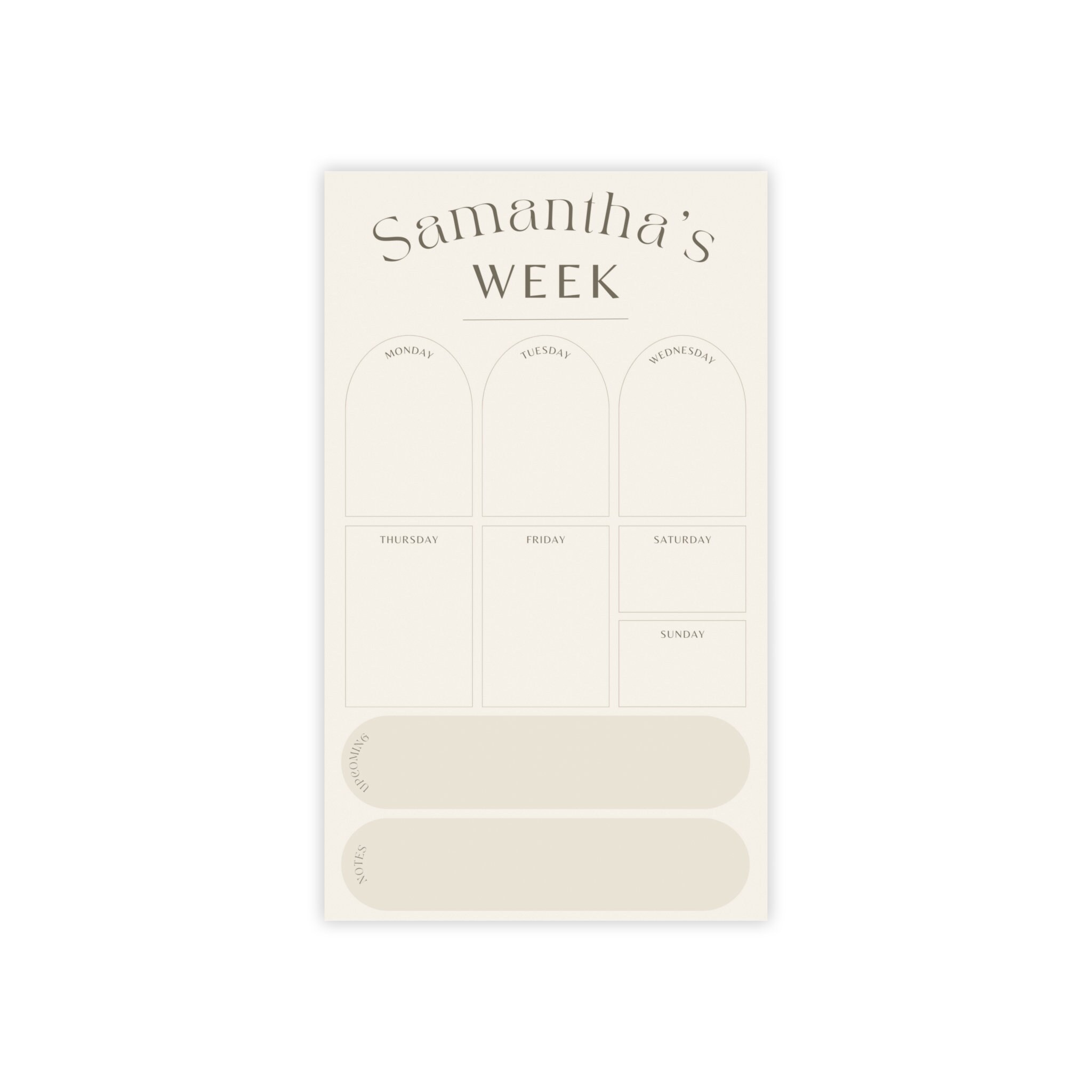 Personalized Planner, Custom Planner, Cute Notepad, Aesthetic Notepad ...