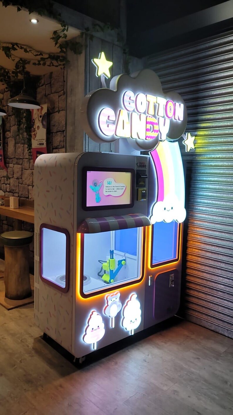Cotton Candy VX Machine, Vending Machine, Sweet Robo, Candy Machine ...