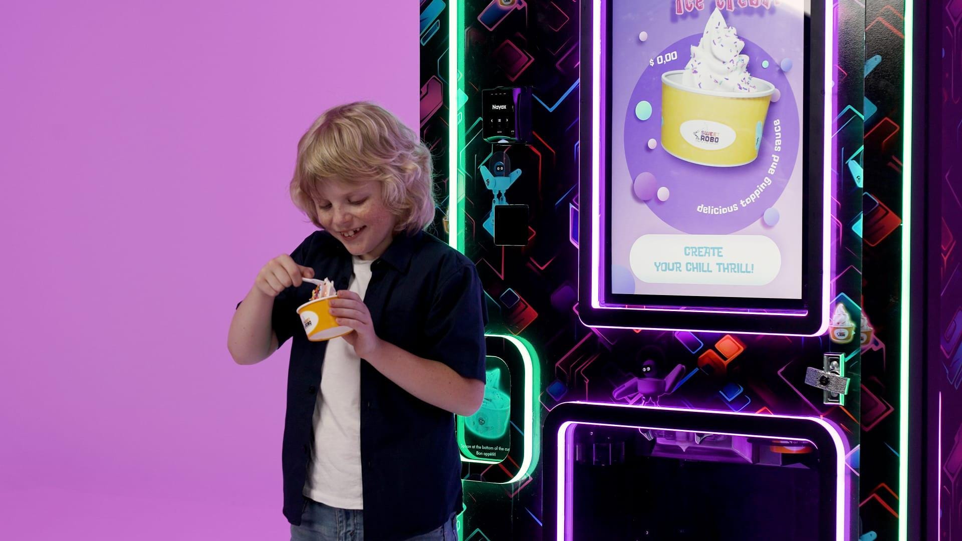 Robo Ice Cream Machine, Vending Machine, Sweet Robo, Candy Machine ...