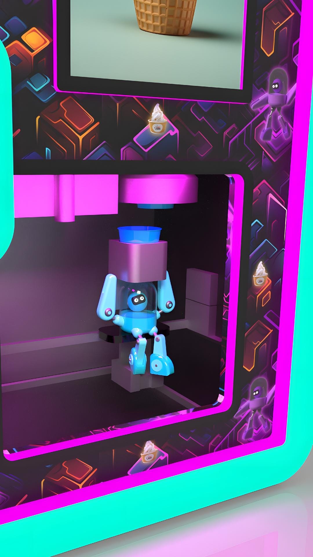 Robo Ice Cream Machine, Vending Machine, Sweet Robo, Candy Machine ...