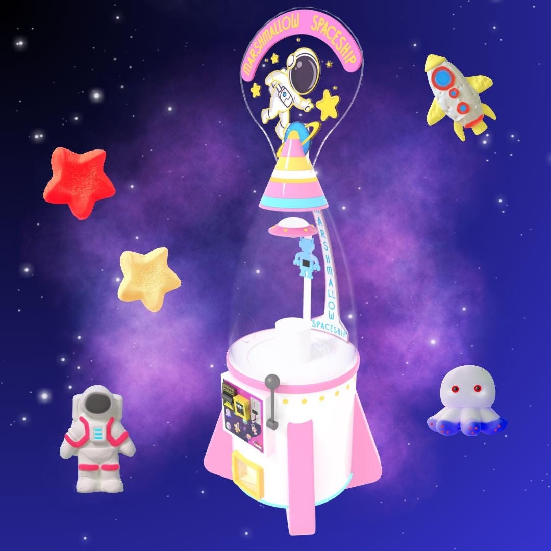Marshmallow Spaceship, Vending Machine, Candy Machine, Sweet Robo ...