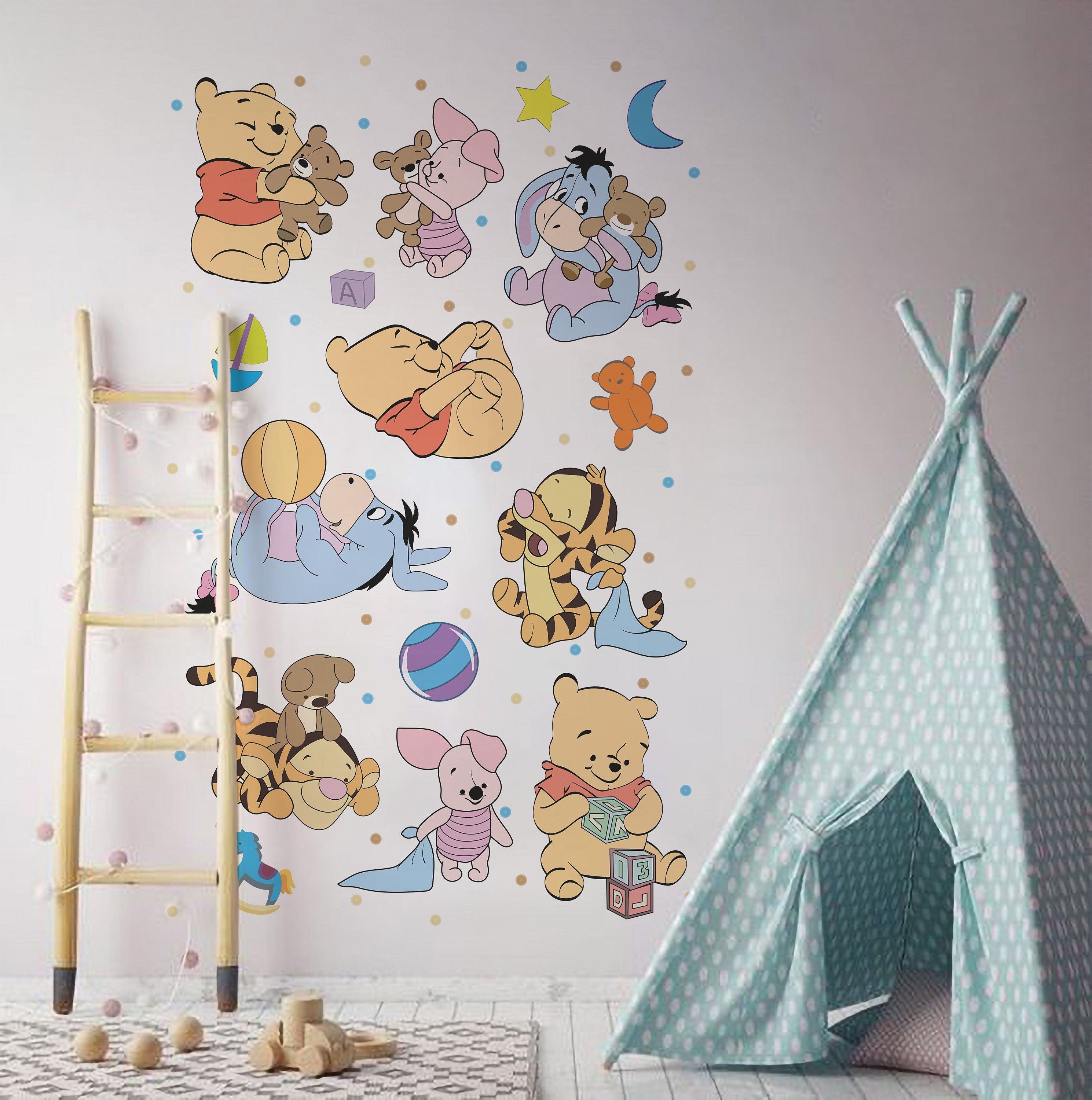 Winnie the Pooh Wall Decal Pooh and Friends Wall Stickers for - Etsy