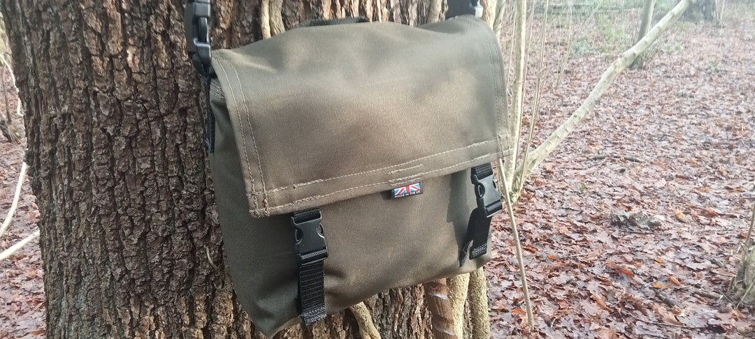 Hand Made Olive Green Canvas Haversack - Etsy
