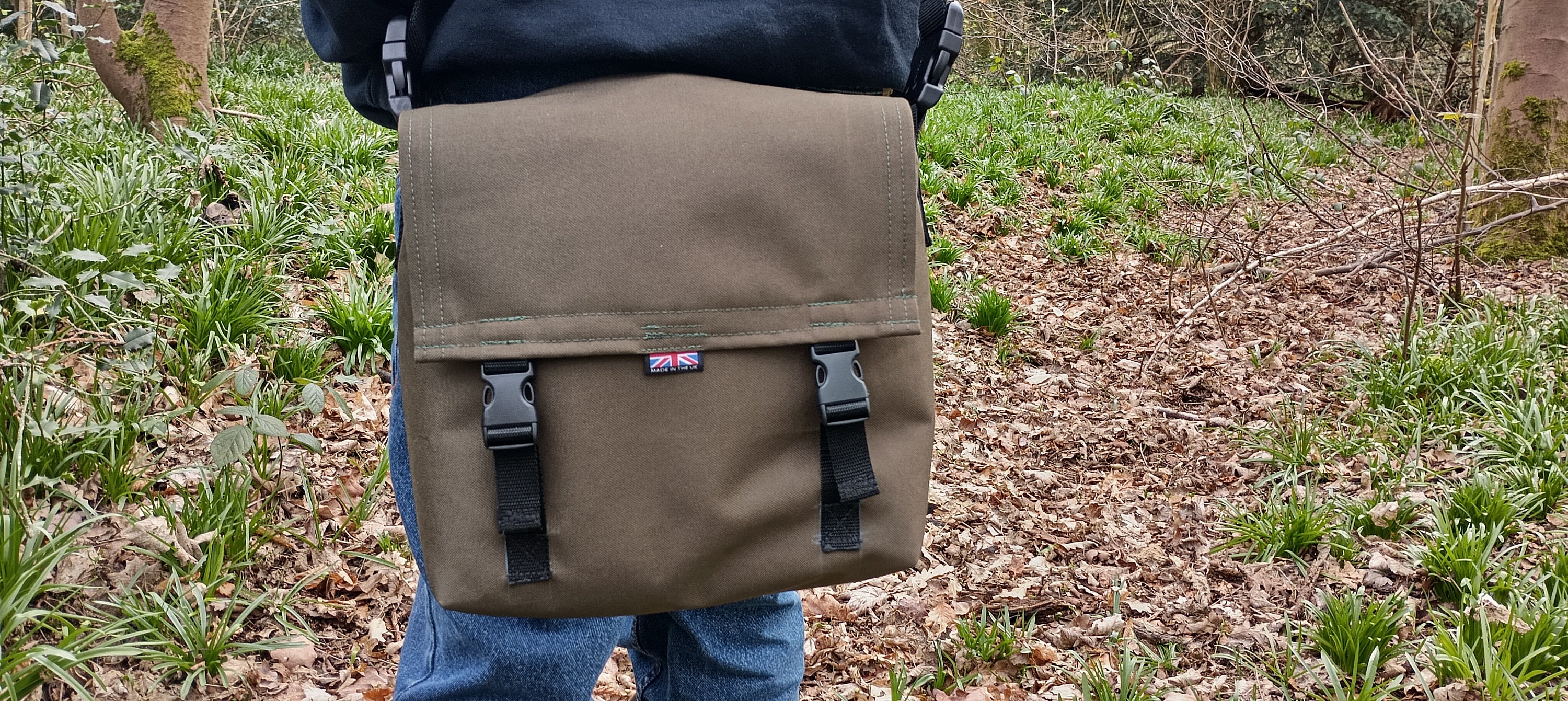 Hand Made Olive Green Canvas Haversack - Etsy