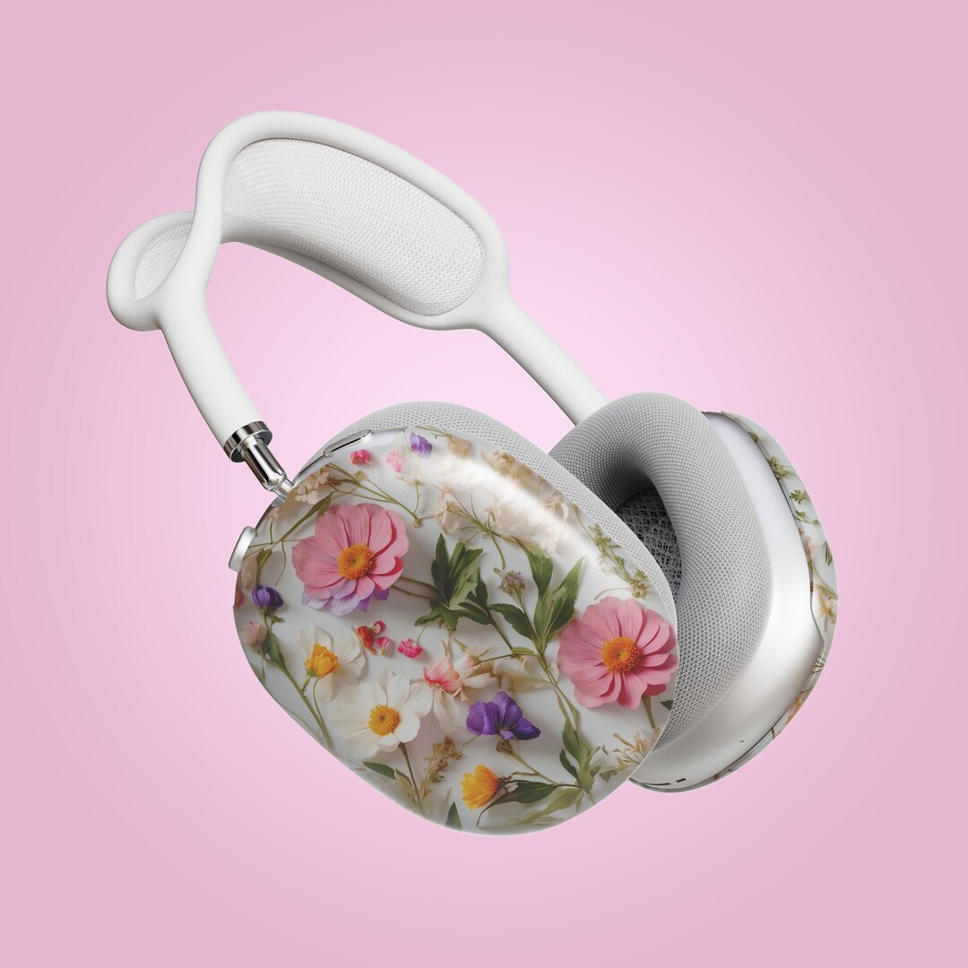 AirPod Max Case Cute Pressed Flowers Boho Wildflowers Floral for Women ...