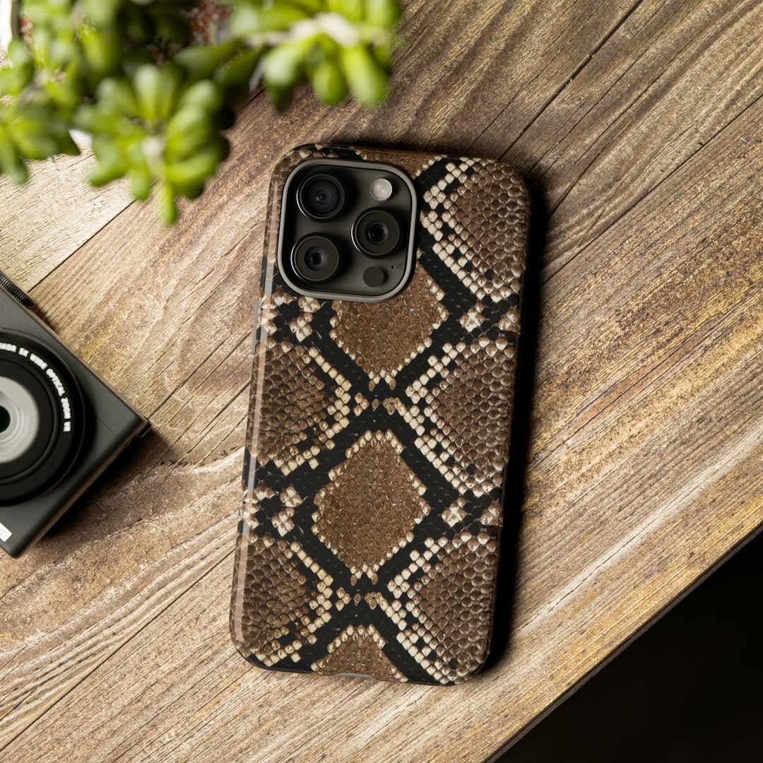 Snake Leather iPhone 16 Pro Max Case Magsafe 15 Pro Animal Print ...