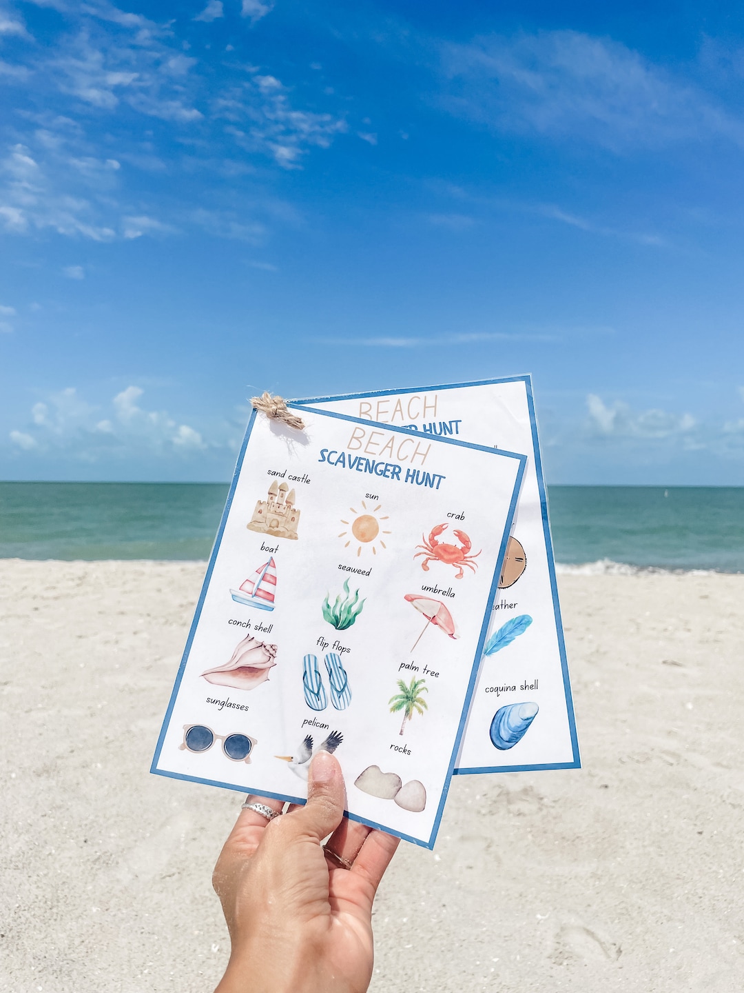 Beach Scavenger Hunt| Homeschool Printables | Ocean Hunt | Montessori ...