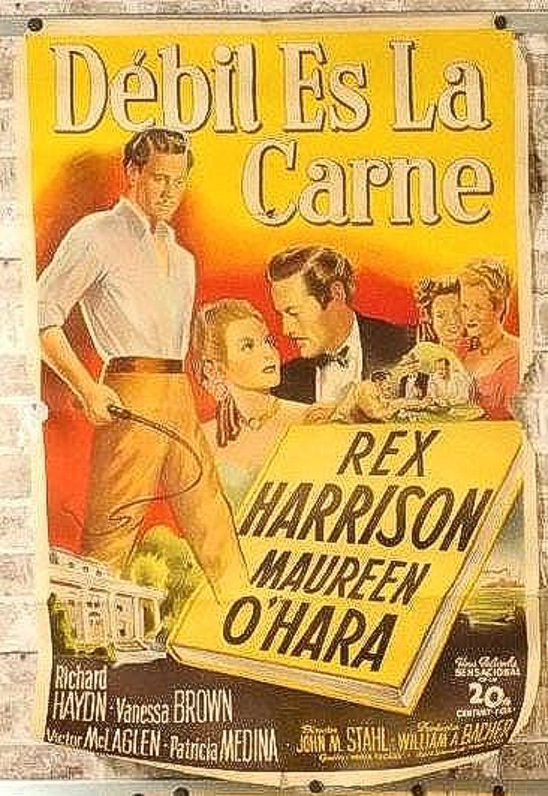 Original Debil Es La Carne Movie Poster (the Foxes of Harrow) - Etsy
