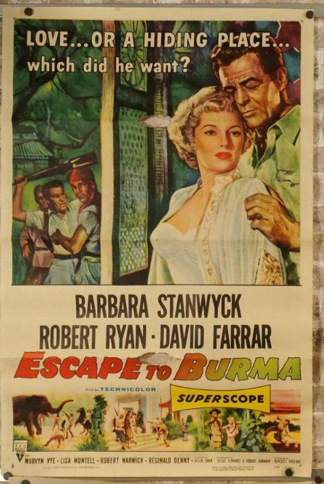 Escape to Burma Movie Poster - 1955 - Etsy