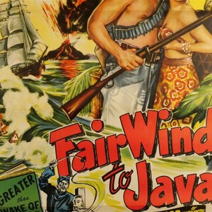 Fair Wind to Java Original Movie Poster - 1953 - Etsy