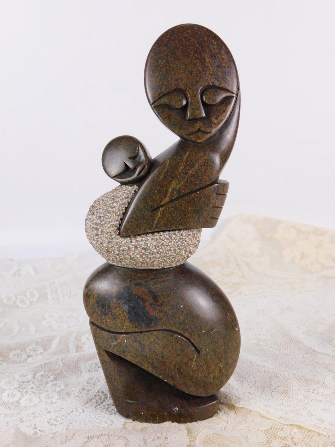African Mother and Child Sculpture by Cuthbert Tendayi - Etsy
