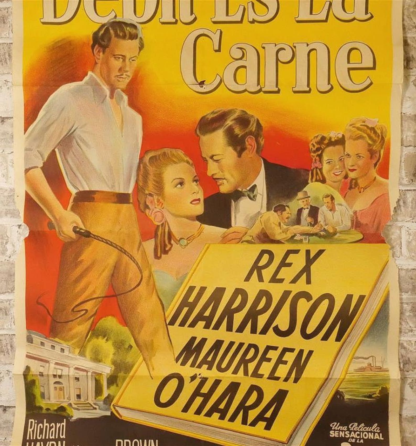 Original Debil Es La Carne Movie Poster (the Foxes of Harrow) - Etsy
