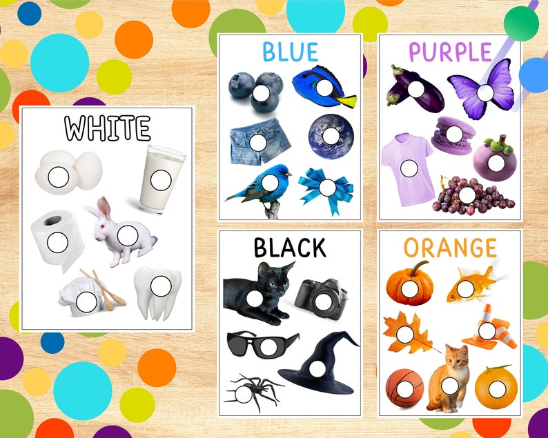 Printable Dot the Colors Activity Worksheet Preschool Do-a-dot ...