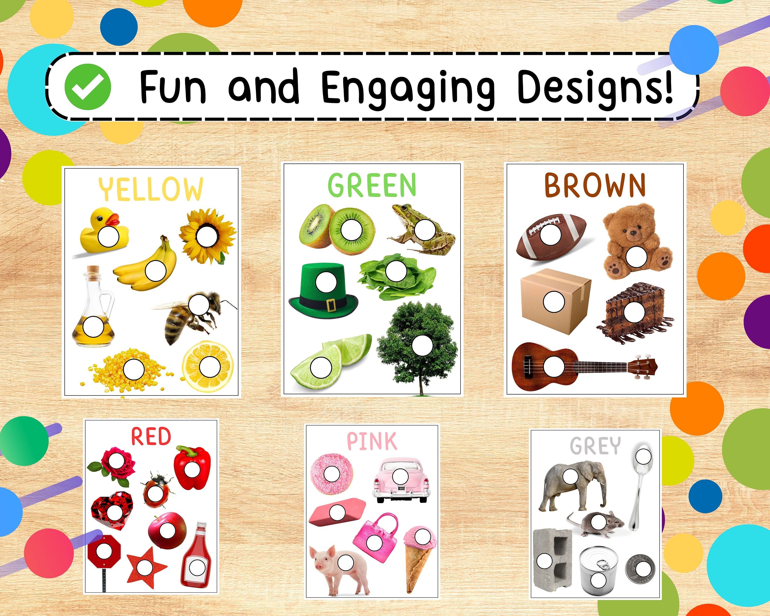 Printable Dot the Colors Activity Worksheet Preschool Do-a-dot ...