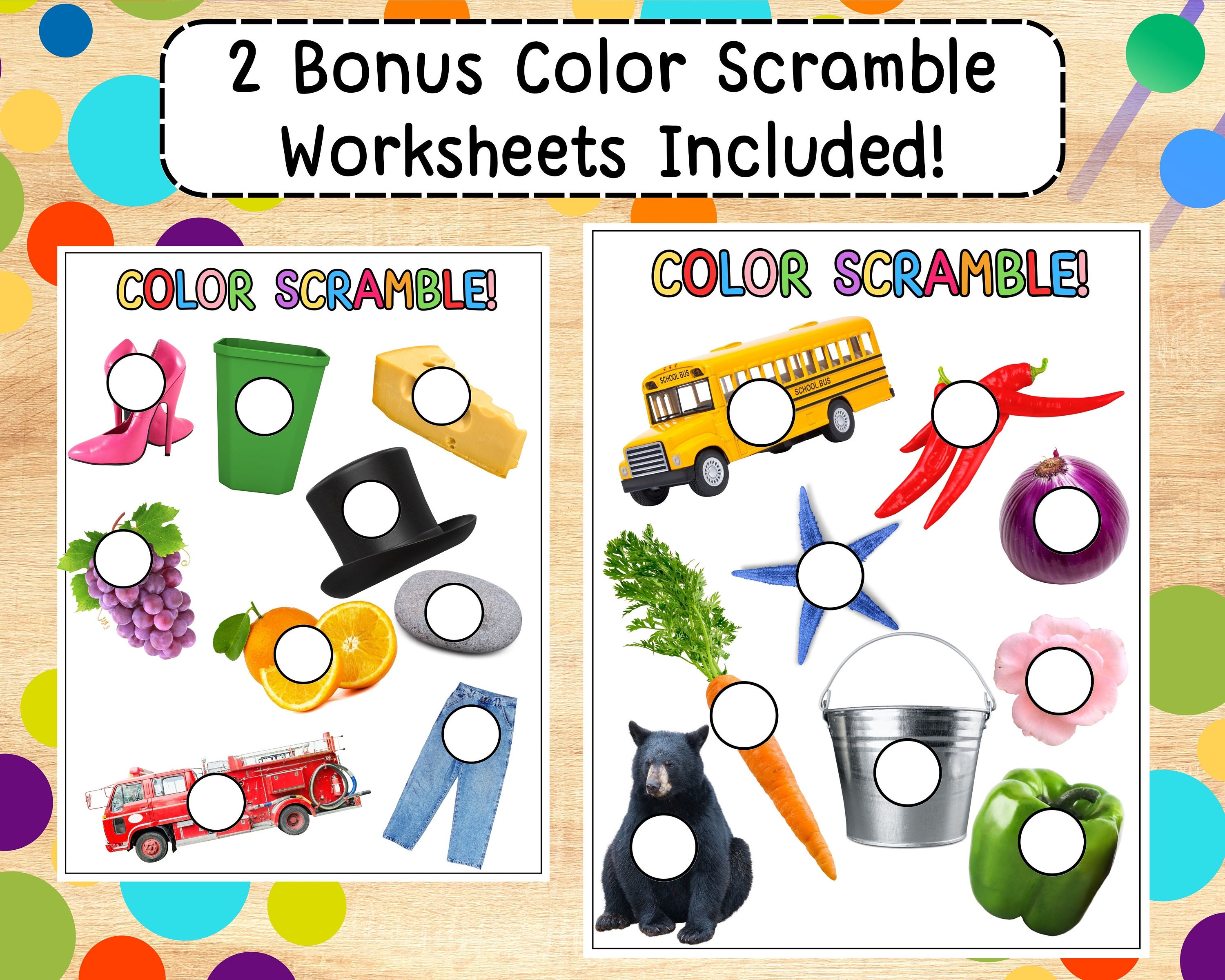 Printable Dot the Colors Activity Worksheet Preschool Do-a-dot ...