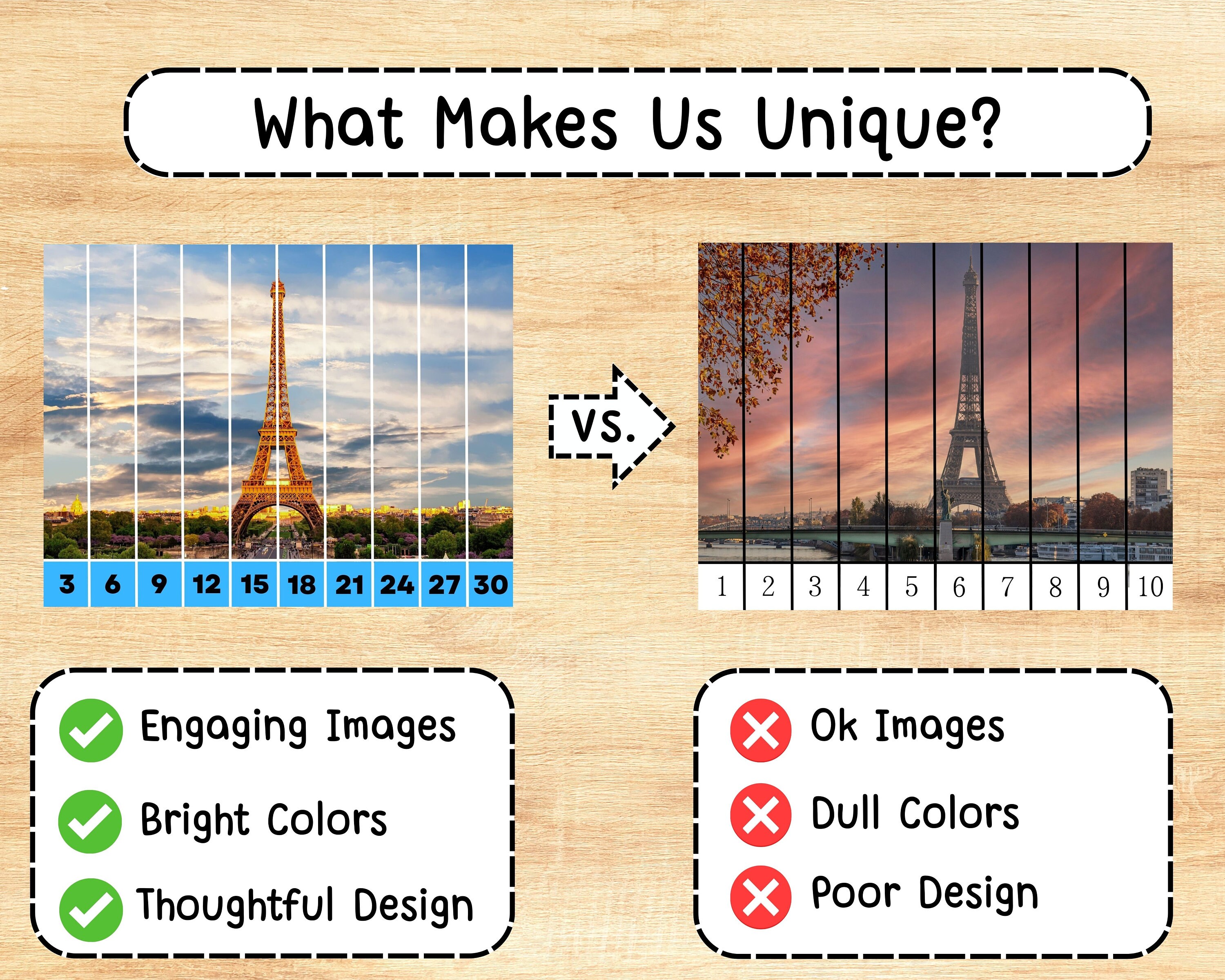 Printable Famous Landmarks Theme Skip Counting Puzzle Times Table Game ...