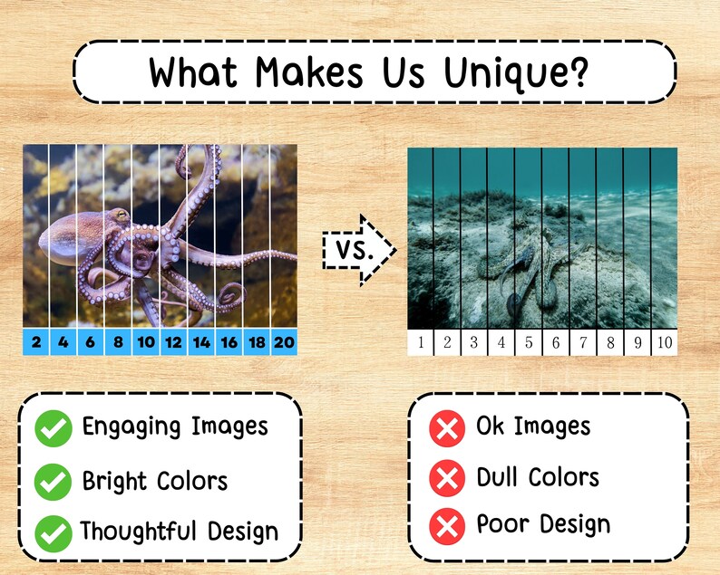 Printable Sea Theme Skip Counting Puzzle Times Table Education Game ...