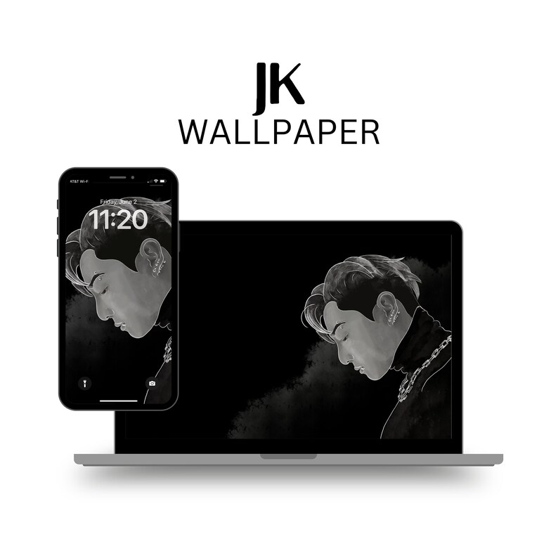 JK WALLPAPER Jungkook of BTS Wallpaper Digital Download. Perfect for ...