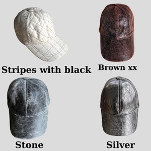 Red Leather Baseball Caps, Adjustable Leather Hats, Woman Leather Caps ...