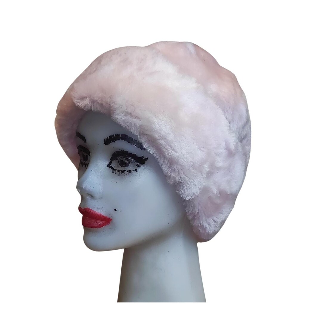 Fur Hat Genuine Shearling Winter Hat for Women and Men-fluffy Mongolian ...