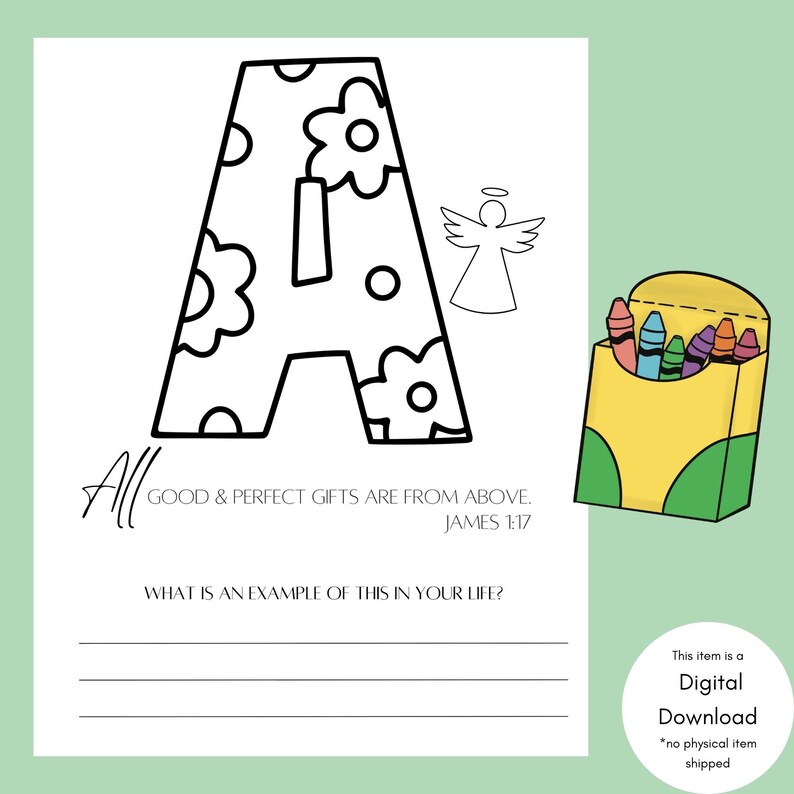 Christian Coloring Book of Scriptures for Kids to Color Bible Verse ...